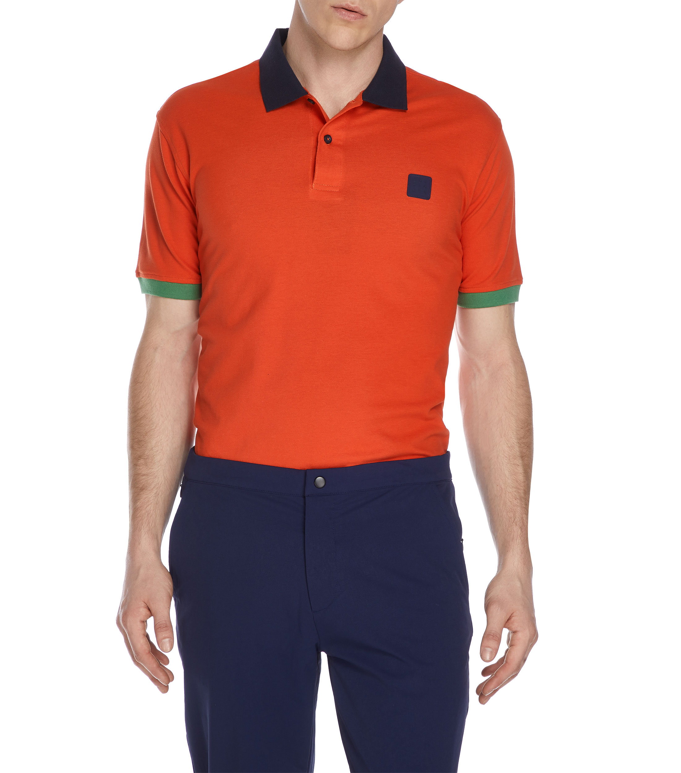 Scappino Playera Tipo Polo De Manga Corta Con Detalle Plastificado Hombre El Palacio De Hierro